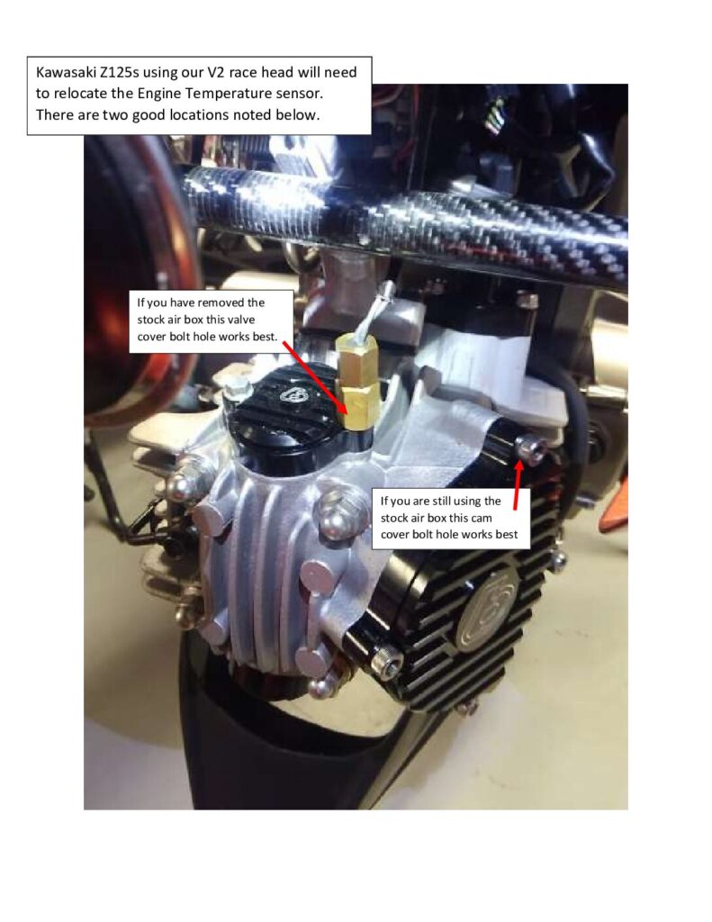 z125 Engine Temp Relocation TBparts.com