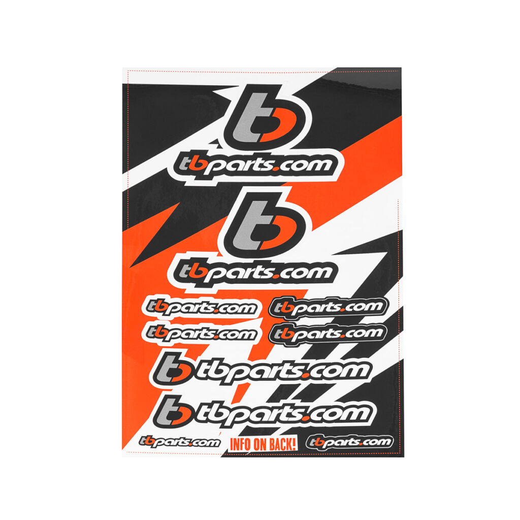TB Sticker Sheet TBparts.com