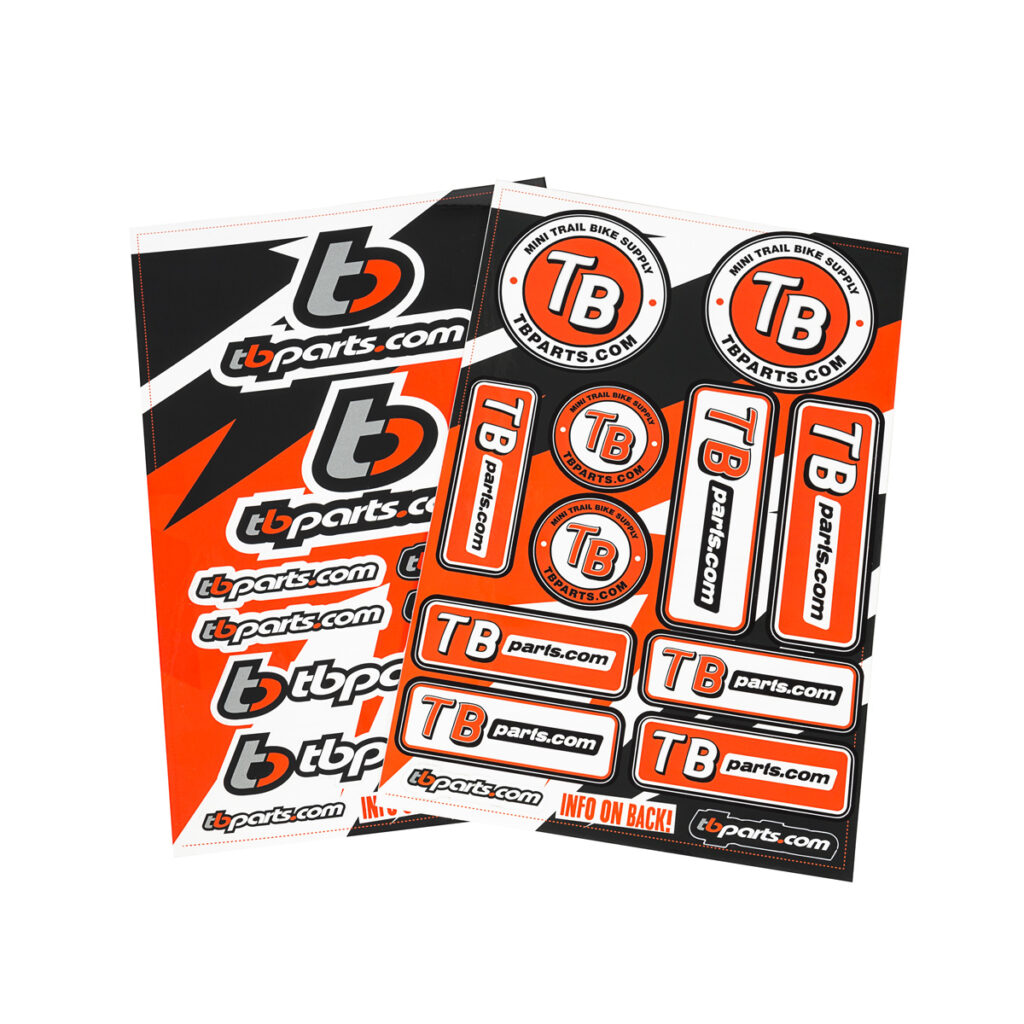 TB Sticker Sheet TBparts.com