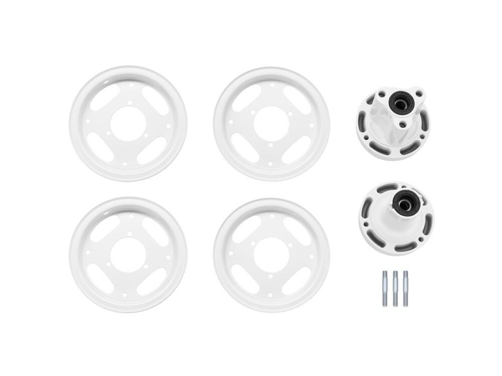 TB Wheel/Hub Set, White – Z50R 1980+ TBparts.com